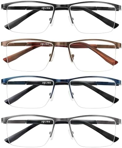 Amazon.com: JOLISU 5PCS Reading Glasses Men - Blue Light Blocking ...