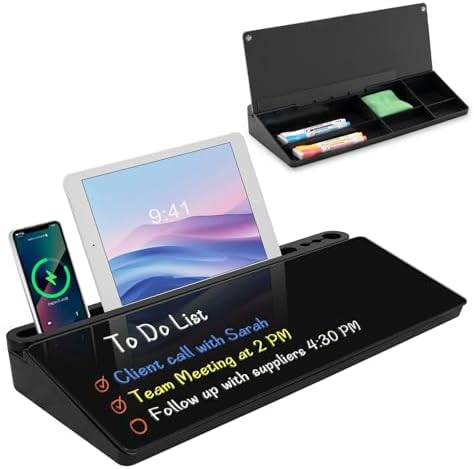 Amazon.com : DeskBoard Buddy Desktop Whiteboard - Desk Dry Erase Easel ...
