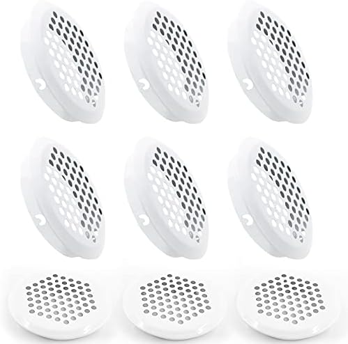 Litoexpe 30 Pieces Round Soffit Vents, 2 Inch (53mm) Circular Air Vents ...