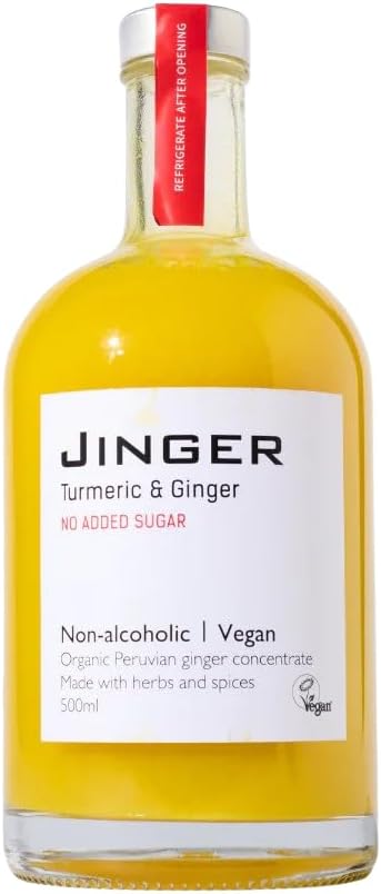 Jinger Drinks Sugar Free Organic Jinger Turmeric & Ginger Drink ...