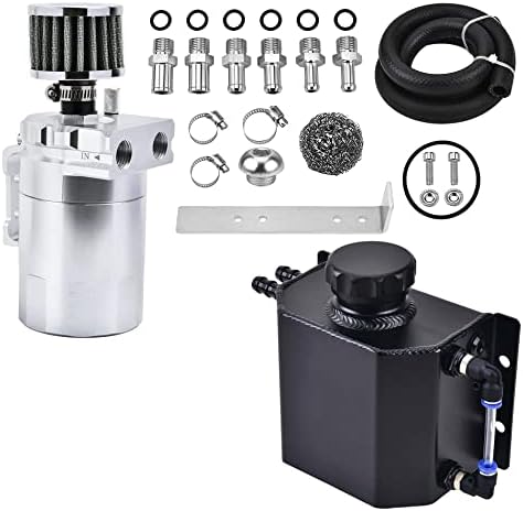Amazon.com: EVIL ENERGY Baffled Oil Catch Can with Breather Filter ...