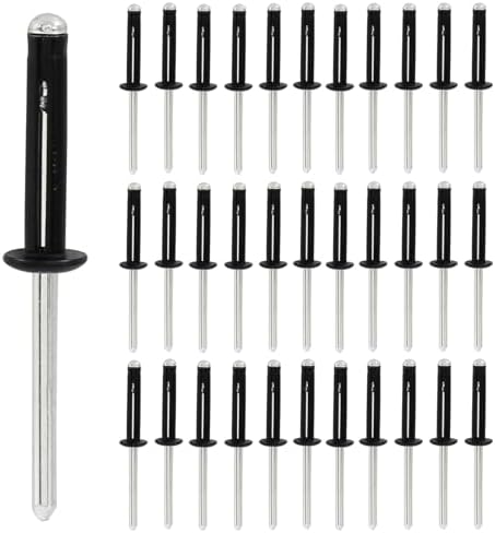 Amazon.com: Coufce 50PCS 3/16" x 1" Tri Grip Rivets Aluminum Trifold ...