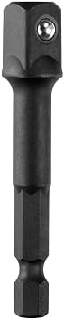 DEWALT Socket Adapter, Hex Shank, Impact Ready, 1/4-Inch to 3/8-Inch ...