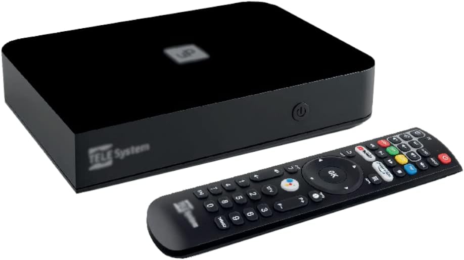 TELE System UP T2 4K: Decoder digitale terrestre Android TV ULTRA HD ...