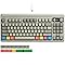 Amazon.com: OHY XVX Wired 75% Retro Gaming Keyboard with 2 HUB Ports ...