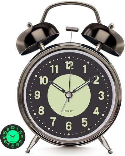 Amazon.com: CHEREEKI Loud Alarm Clock for Heavy Sleepers Adults, Silent ...