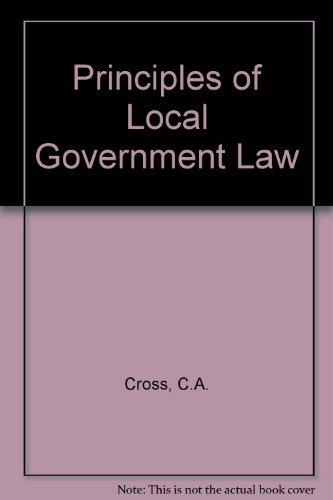 『Principles of Local Government Law』｜感想・レビュー - 読書メーター