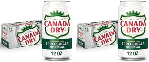 Amazon.com: Canada Dry Zero Sugar Ginger Ale Soda, 12 fl. oz. Cans, 12 ...