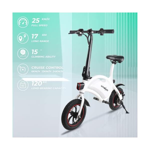 Windgoo Electric Bike, Urban Commuter Folding E-bike, Max Speed 25km/h ...