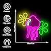 Amazon.com: Jellyfish Neon sign for wall decor Dimmable led jellyfish ...