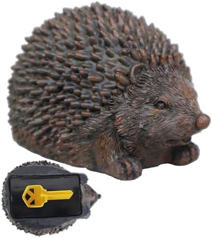 Memeyou Hide a Spare Key Outdoor Hedgehog Waterproof Fake Rock Key ...