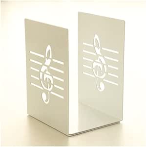 Amazon.co.jp: Bookends Stylish Music Note Metal Vintage Bookends Iron ...