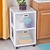 Amazon.com: Sterilite 2 Pack Ultra 2 Drawer Storage Cart, Plastic ...