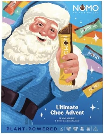 NOMO Ultimate Choc Christmas Advent Calendar, 24 Mini Bars, 1 Full Size ...