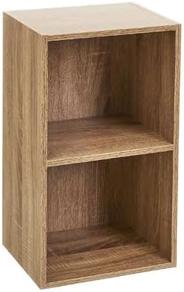 spot on dealz® 2 Cube Storage Unit Small Bookcase Wooden Storage ...