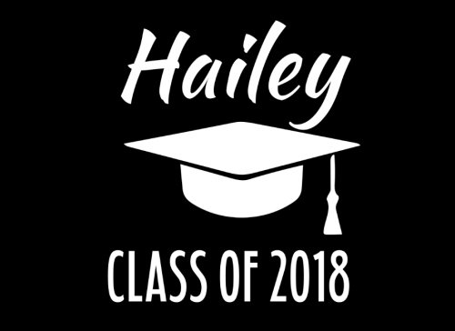 Buy Hailey Class of 2018 Guest Book: Graduation Cap Book Online at Low ...