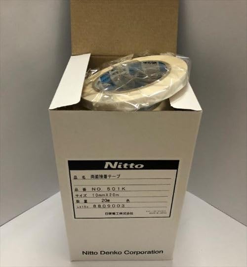 Amazon.co.jp: 日東電工（NITTO DENKO） テープ ニットー両面テープ 501K 10mm×20m [No501K10 ...
