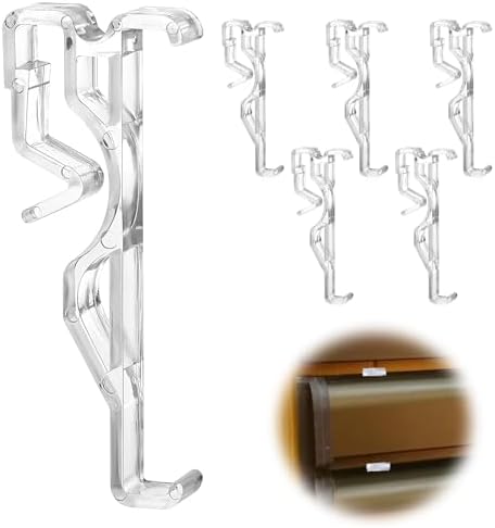 Amazon.com: 6 PCS Valance Clips 2.5 Inch Clear Plastic Valance Clips ...