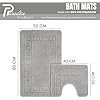Paradise Products Greek Key Pattern Bath Mat 2 Piece Sets Non Slip ...