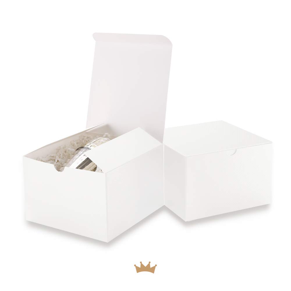 Buy PACKQUEEN 10 Gift Boxes 6x6x4 Inches Small Gift Boxes with Lids ...