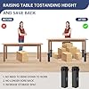 Amazon.com: Famiron 4 Pcs Table Leg Extenders for Folding Tables, 4 ...