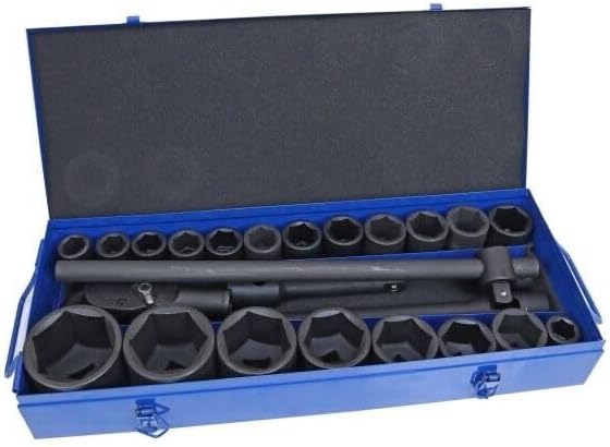 US PRO Tools 26pc Socket Set with Ratchet Set 3/4" & 1" Dr 21-65mm 3735 ...