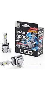 Amazon | PIAA(ピア) 車用 バルブ ヘッドライト/フォグランプ用 LED 6000K 〈コントローラーレスタイプ-スタンダードシリーズ〉 12V 20/20W 3000lm H4 ...