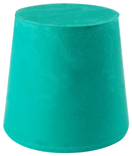 Plasticoid A000M350 Green Neoprene Solid Stopper, 12.7mm Top Diameter ...