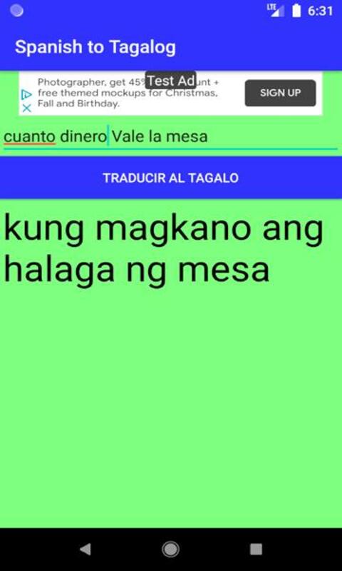 Spanish to Tagalog language translator - App on Amazon Appstore