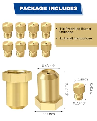 GRLP5 Range Natural Gas to Propane LP Conversion Kit, Conversion Replacement Compatible with ...