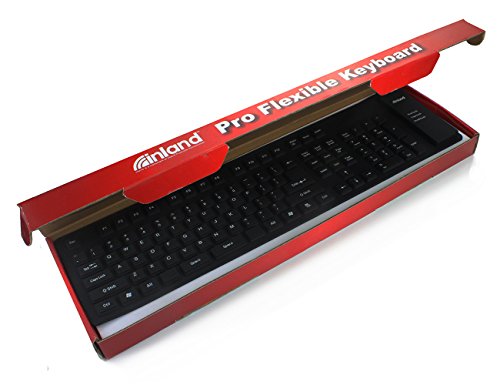 ProHT Foldable USB Wired Keyboard (70140), 109 Keys Silicone Soft ...