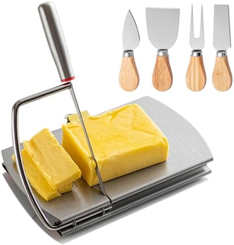 Amazon.com: QinSuiKai Cheese Slicers For Block Cheese, Stainless Steel ...