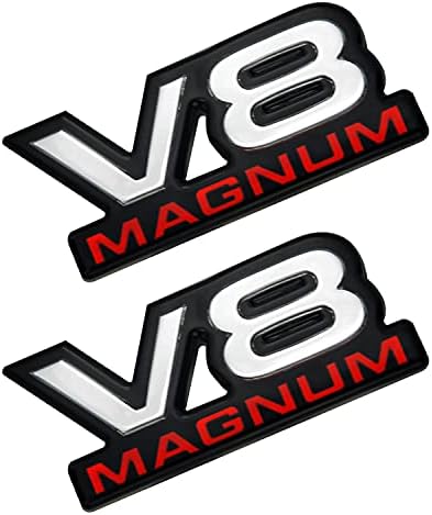 Amazon.com: 1pc V8 Magnum Emblems Fender Door Nameplate 3D Badge ...