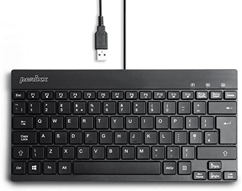 perixx PERIBOARD-413B UK, Wired USB Ergonomic Small Split Keyboard ...