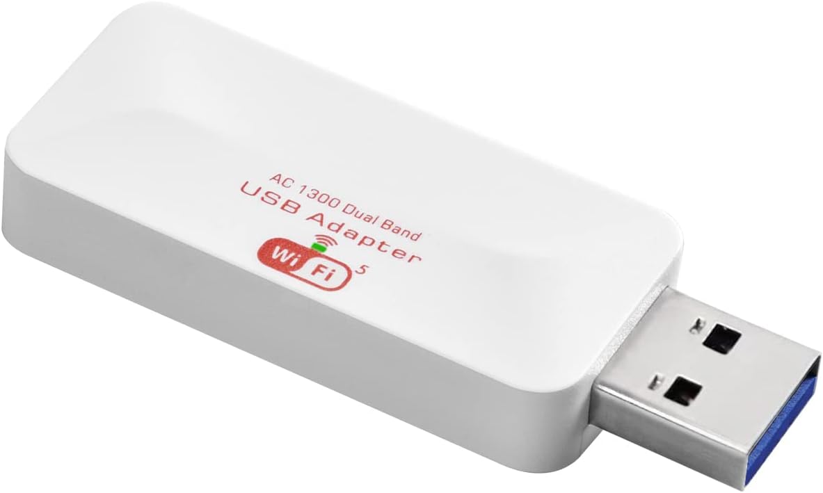 Amazon.com: Wireless USB WiFi Adapter for PC: 1300Mbps WiFi USB, 802 ...