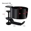 ERTYUI Headphone Hanger with Cup Holder, 2-in-1 Anti-Spill Cup Holder ...