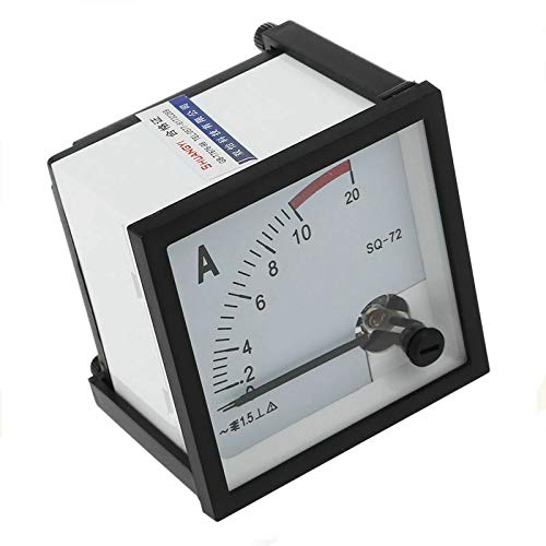 ELECTROPRIME Screw Mounted AC 10A Square Panel Analog Current Meter ...