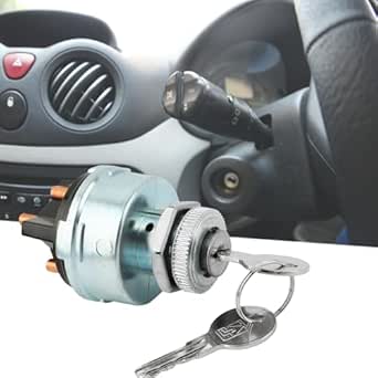 Amazon.com: Ignition Switch with Key,4-Position Universal Starter ...