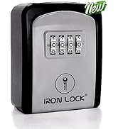 Amazon.com: Iron Lock® Wall Mount Key Lock Box for Keys 4 Digit ...