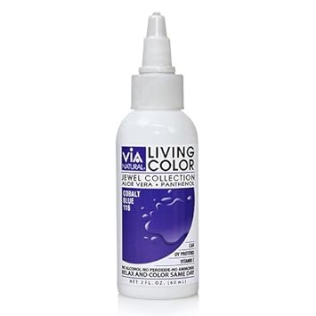Amazon.com : Via Living Color Hair Collection Color - Style 116 Cobalt ...