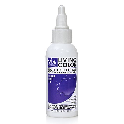 Amazon.com : Via Living Color Hair Collection Color - Style 116 Cobalt ...