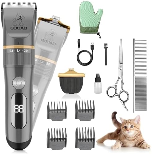 Amazon.com: Gooad Cat Grooming Kit, Cat Clippers for Matted Hair ...