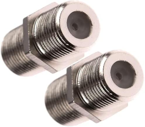 F Type Adapter Female to Female TV Aerial Extension Adapter F Type Female to Female Coax ...