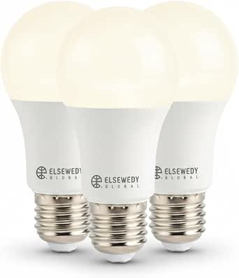 Pack of 3 | EcoBright 9W LED Bulb | 5-Year Warranty | ORSAM Chip | E27 ...