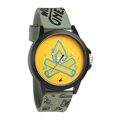 Fastrack Analog Yellow Dial Unisex-Adult Watch-38024PP39 : Amazon.in ...