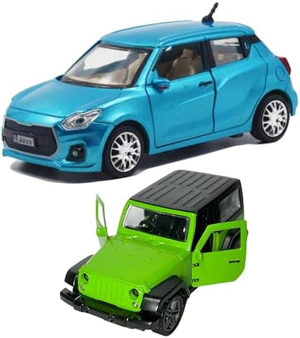 Adventure Duo: Mahindra Thar & Swift Toy Cars - Pack of 2 for Kids ...