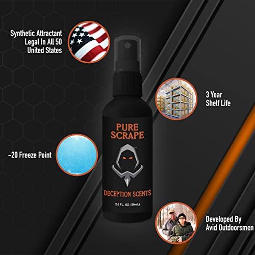 Deception Scents Pure Scrape Spray - A Premium Deer Attractant for ...