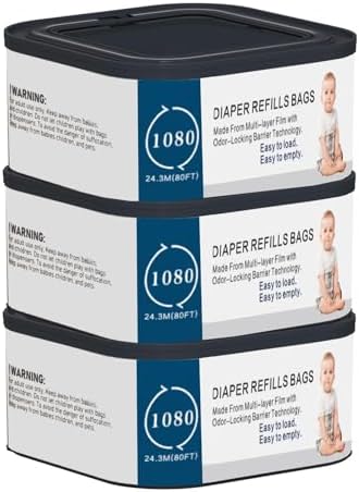 Amazon.com: 3Pack Jumbo Square Refills Disposal Bags Refill Compatible ...