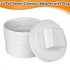 Amazon.com: Cinsda 3" PVC Sewer Cleanout Cap, DWV Sewer Cleanout Cap ...
