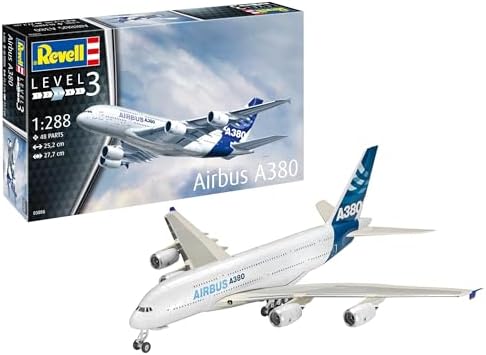 Revell 03808 Airbus A380 1:288 Scale Unbuilt/Unpainted Plastic Model ...